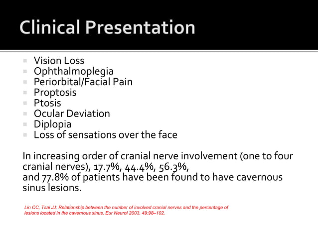 Orbital Apex Syndrome | PPTX | Ear, Nose and Throat Conditions ...