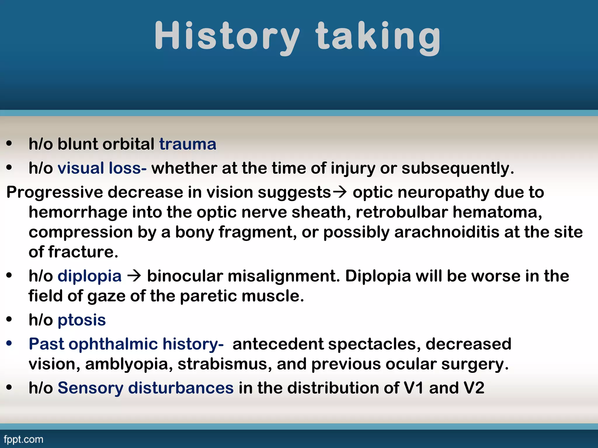 Orbital apex syndrome | PPT