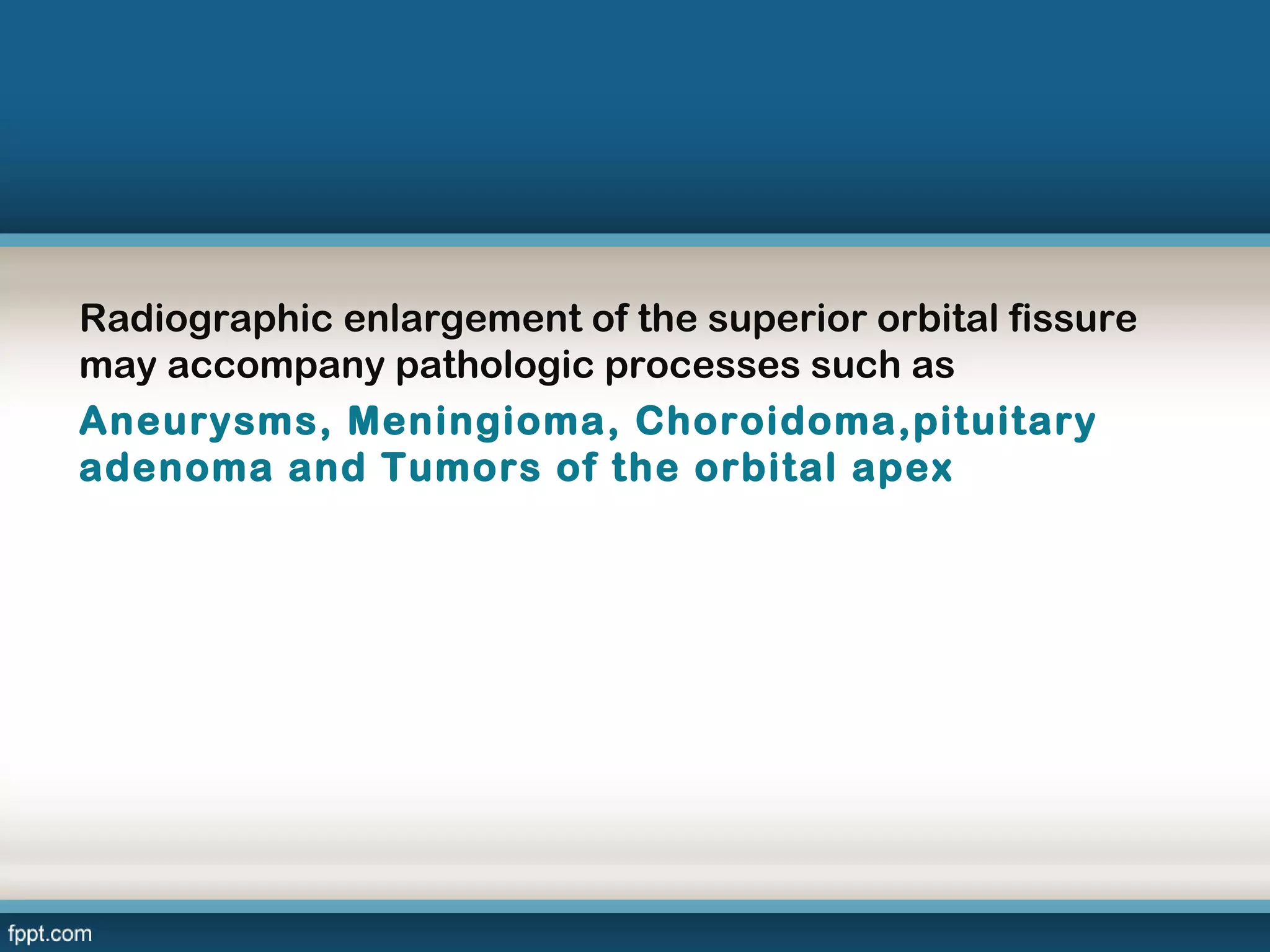 Orbital apex syndrome | PPT