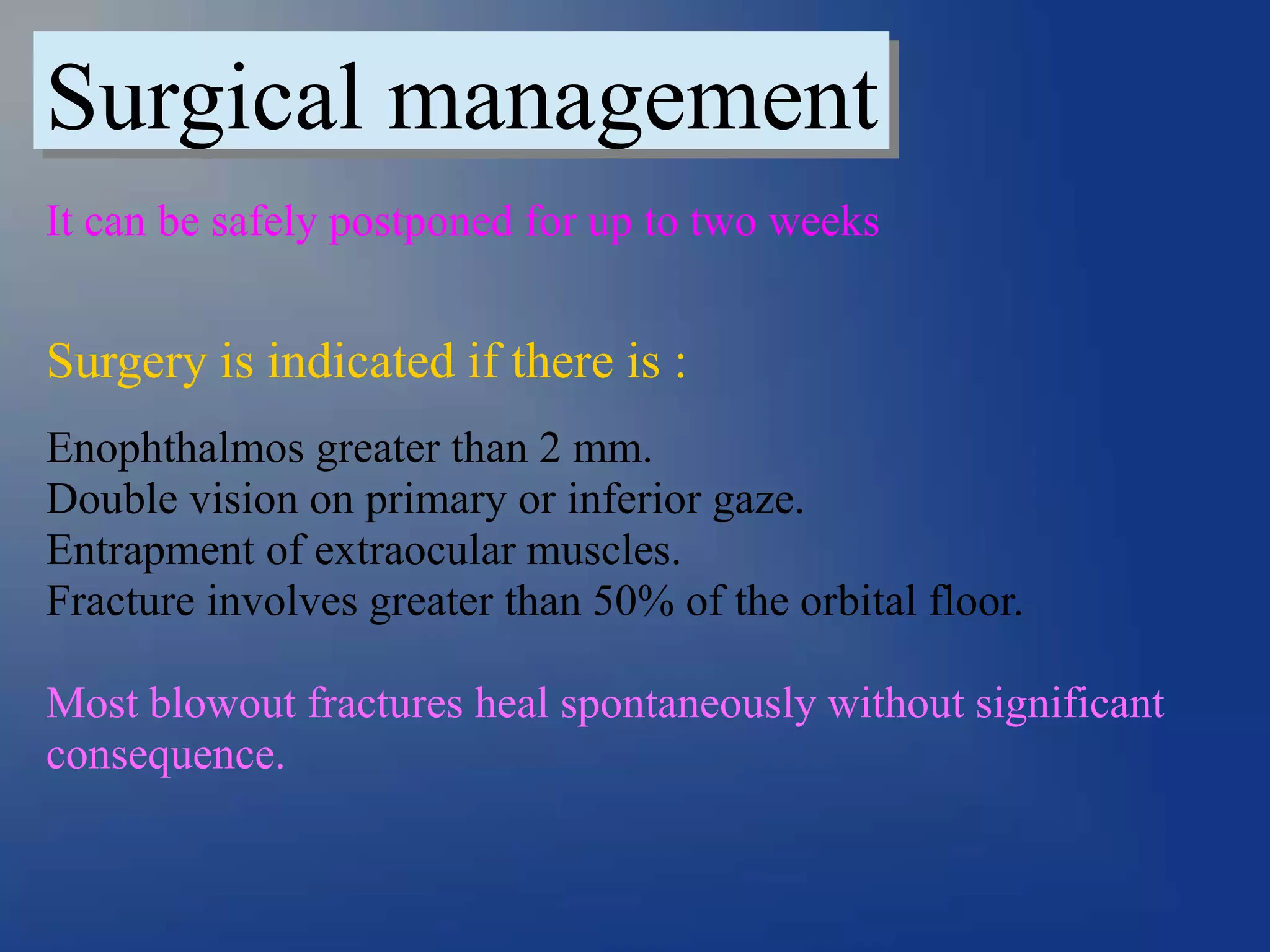 Orbital blowout fracture | PPT