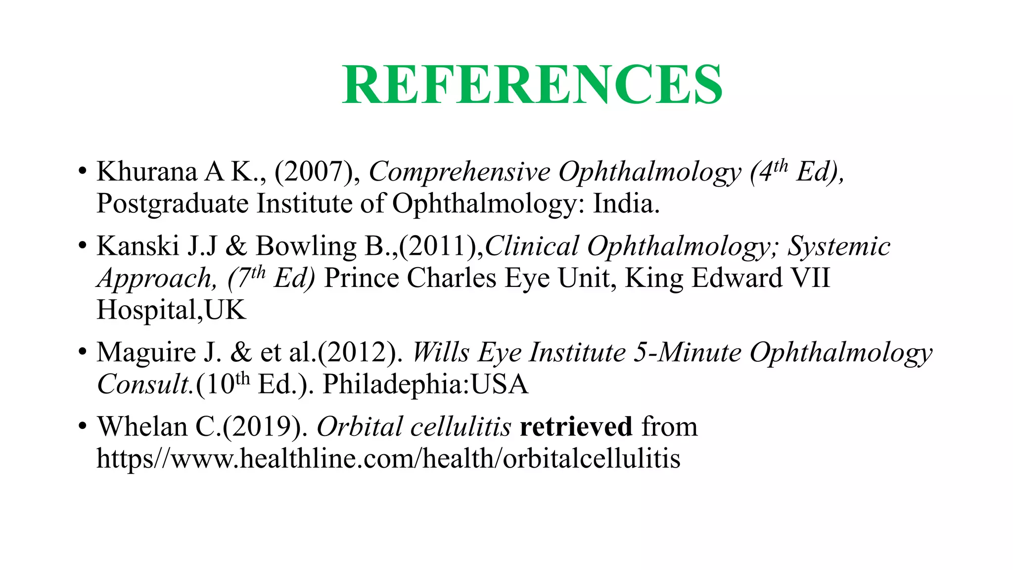 Orbital cellulitis | PPTX