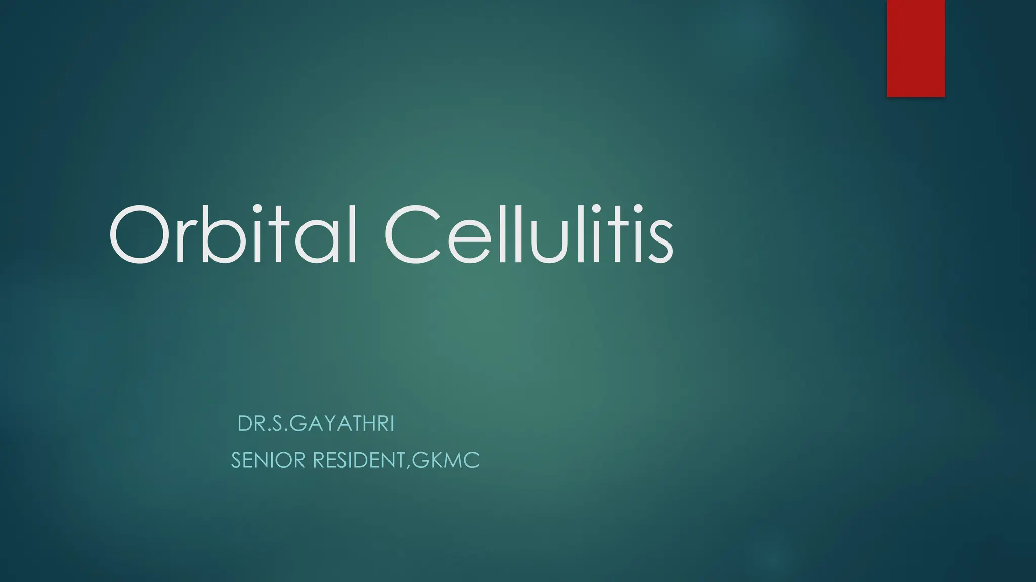 Opthalmology eye Orbital Cellulitis.pptx
