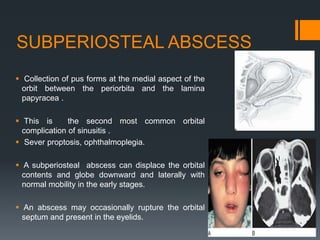 Orbital complications of acute Rhinosinusitis | PPTX
