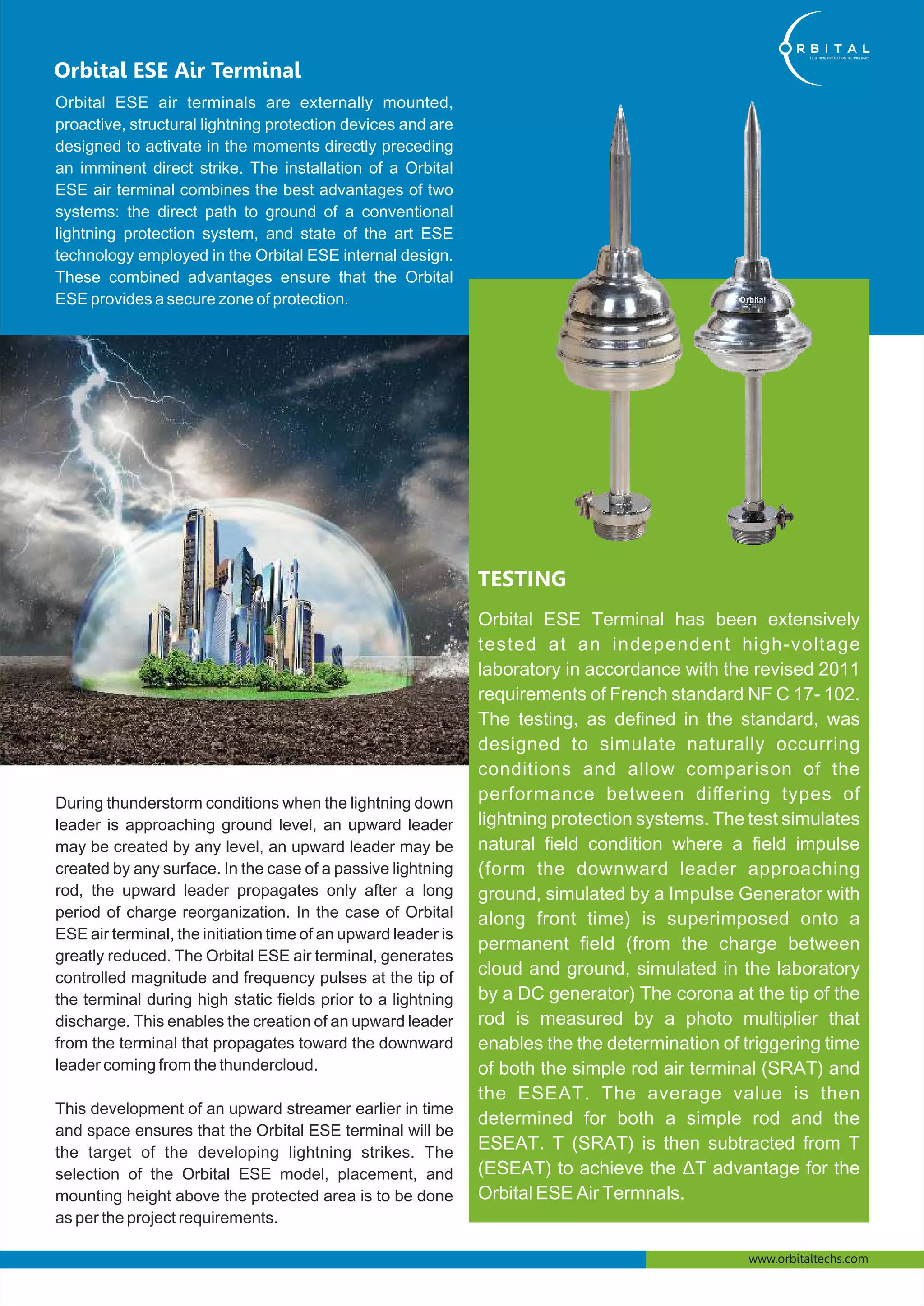 ORBITAL ESE ACTIVE LIGHTNING ARRESTER | PDF