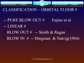 Orbital floor reconstruction /certified fixed orthodontic courses by ...