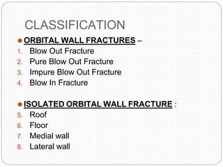 Orbital Fractures | PPTX