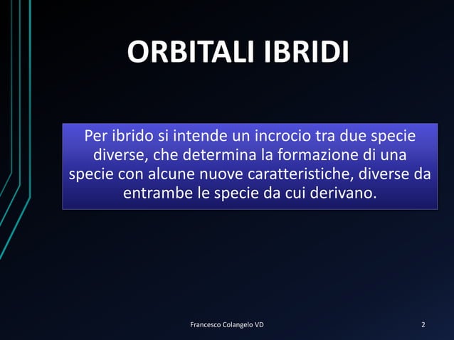 Orbitali ibridi | PPTX
