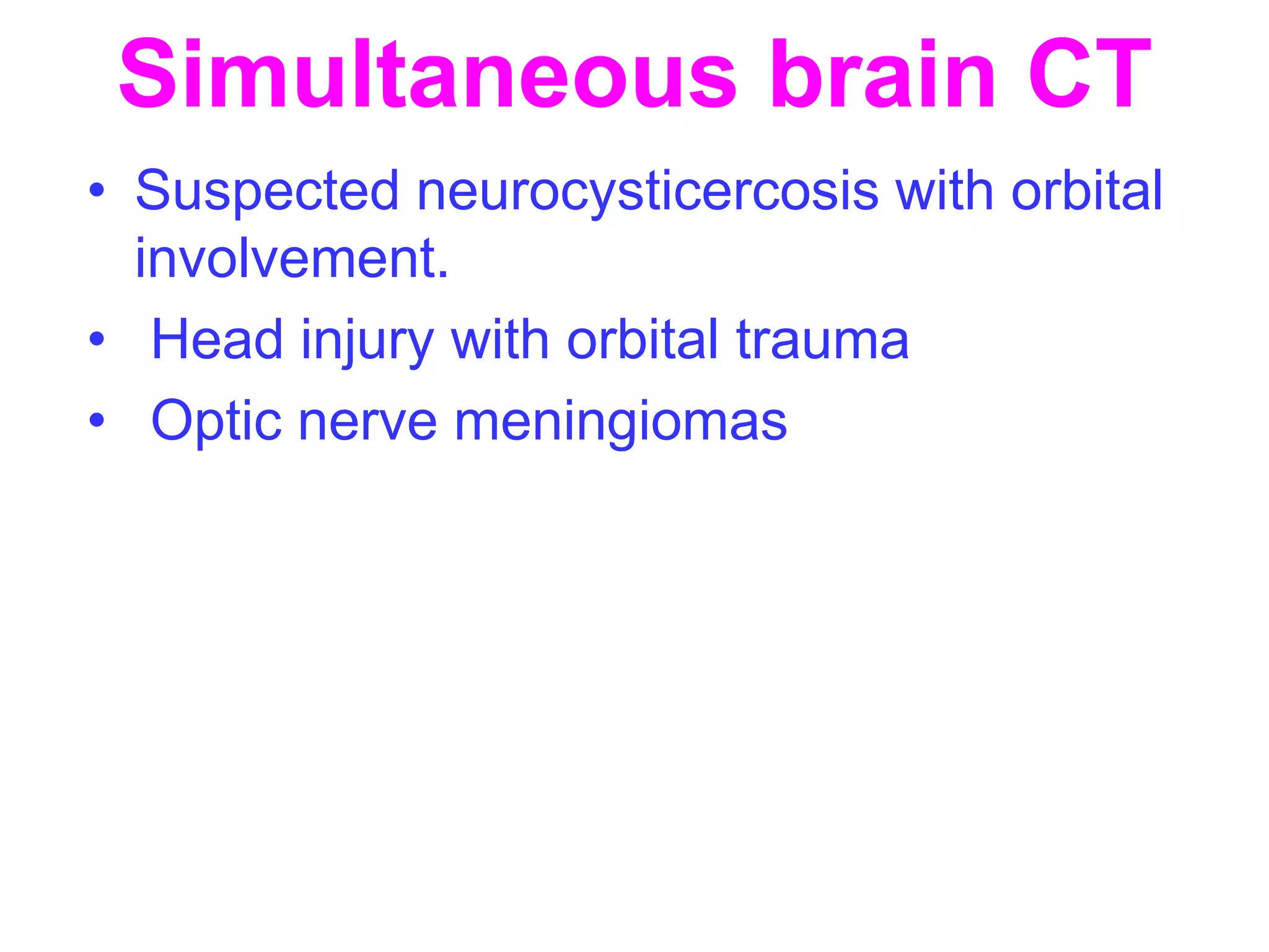 Orbital imaging (X-RAY,CT SCAN,AND MRI) | PPT
