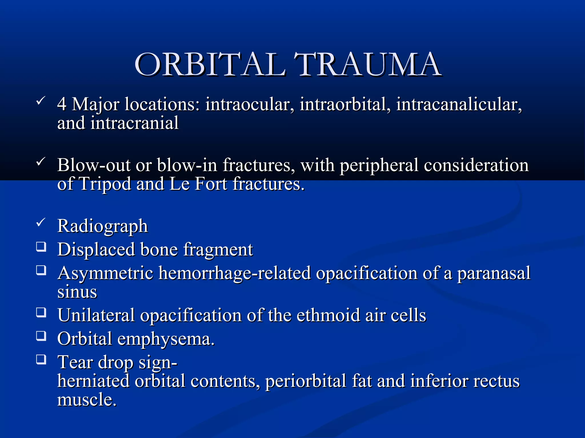 Orbital imaging | PPT