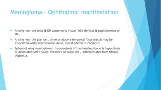 Orbital neoplasms & malformations | PPTX