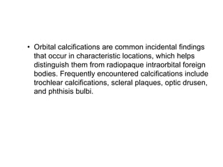 Imaging in orbital pathology | PPTX