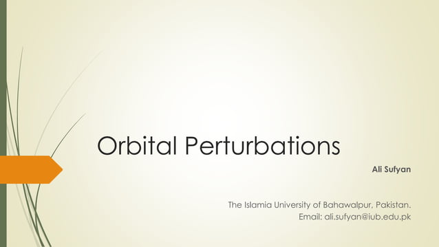 Orbital perturbations | PDF