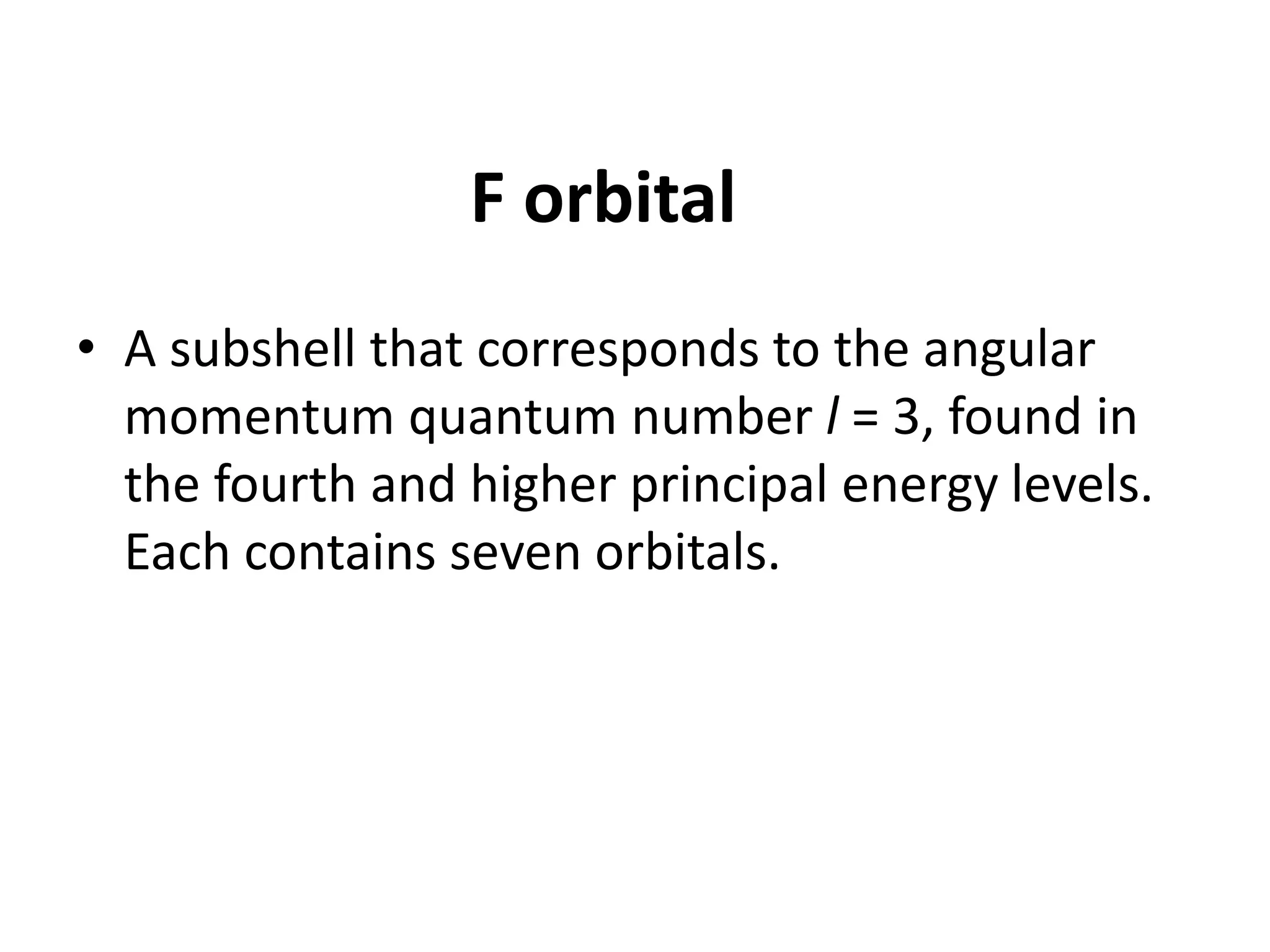 Orbitals | PPTX