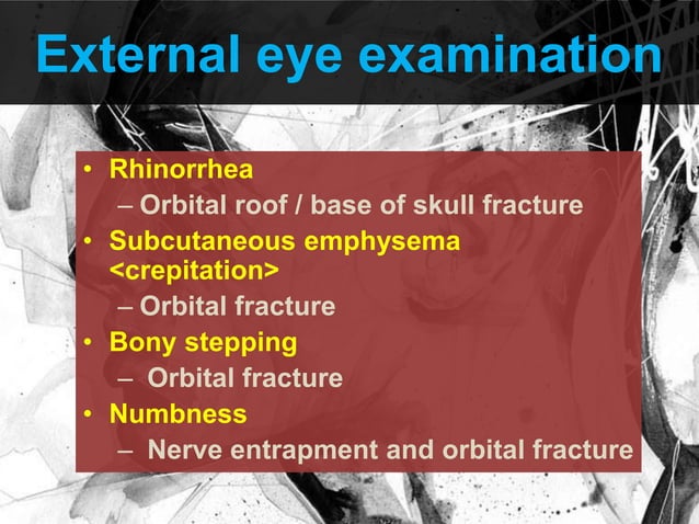 Orbital trauma | PPTX