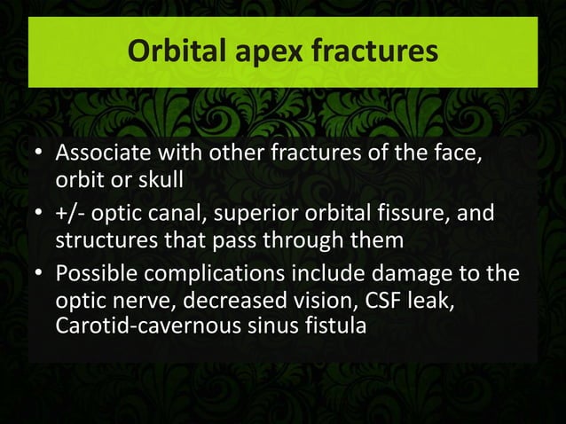Orbital trauma | PPTX