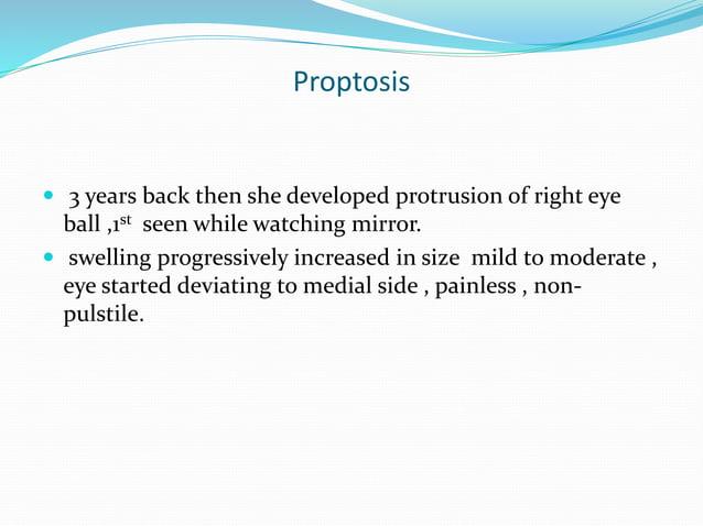 Orbital tumor (case presentation)dr.mumtaz ali | PPTX | Eye and Vision Conditions | Diseases and ...