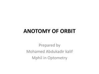 anatomy of orbit afsoomaali | PPT