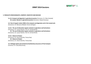 Orbit detailed programme_14jun4 | PDF