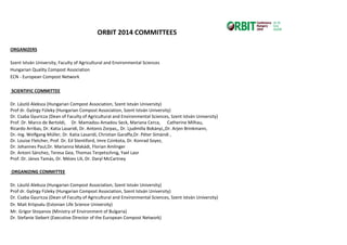 Orbit detailed programme_14jun4 | PDF