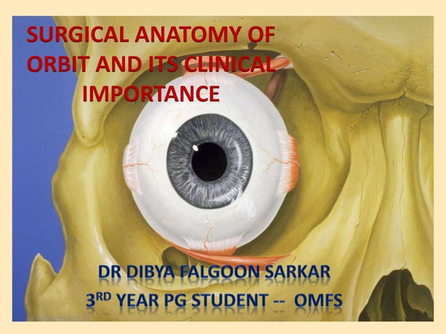 Surgical Anatomy of Orbit | PPTX