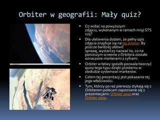 Orbiter w geografii | PPT