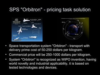 Solar Energy and Space Transportation System Orbitron | PPT