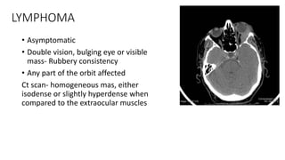 anatomy of orbital spaces, tumours and its importance | PDF