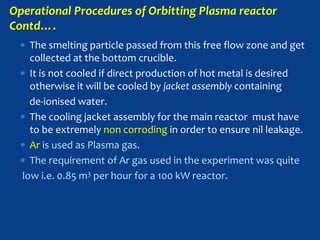 Plasma Technique for Quickest Ironmaking | PPTX