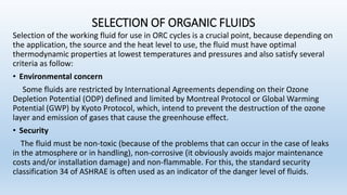 Organic Rankine Cycle | PPTX