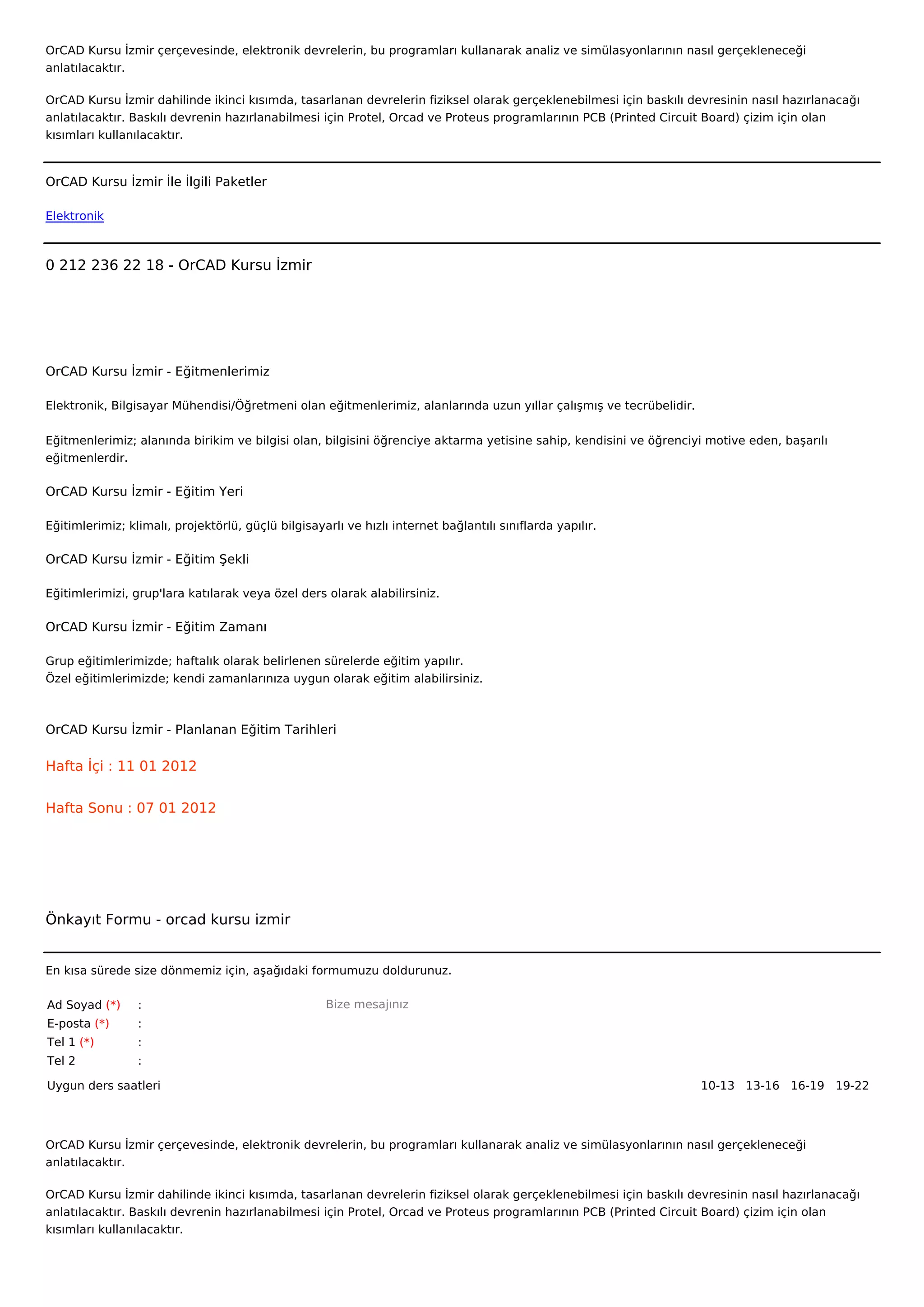 Orcad kursu-izmir | PDF