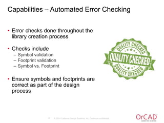 OrCAD Library Builder Overview Presentation | PPTX
