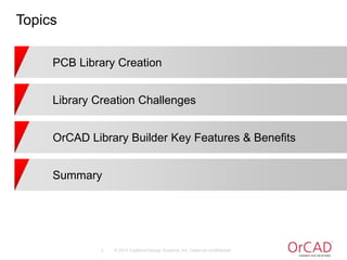 OrCAD Library Builder Overview Presentation | PPTX