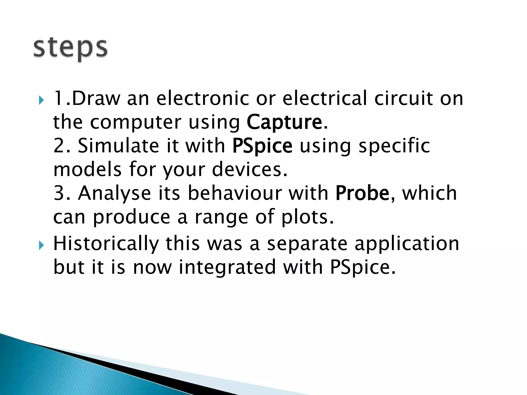 Orcad pspice intro and basics | PPTX