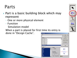 Orcad pspice intro and basics | PPTX