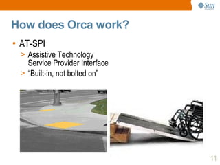 Orca screen reading and magnification for gnome | ODP