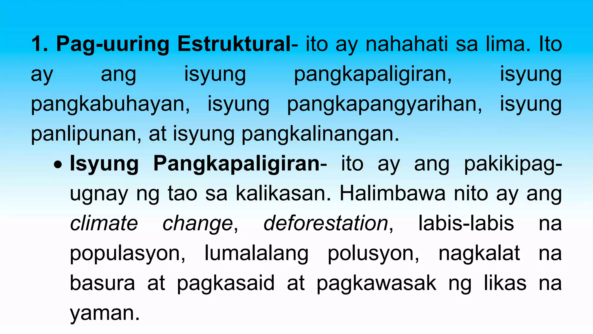 kontemporaryong isyu | PPTX