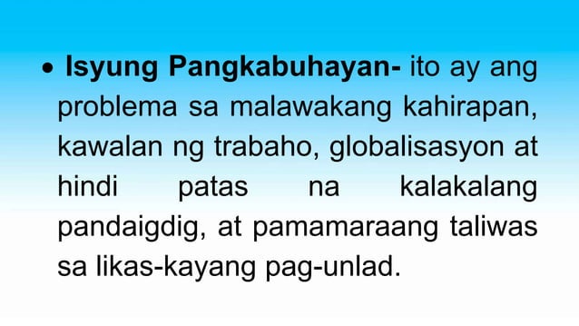 kontemporaryong isyu | PPTX