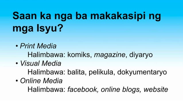 kontemporaryong isyu | PPTX