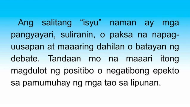 kontemporaryong isyu | PPTX