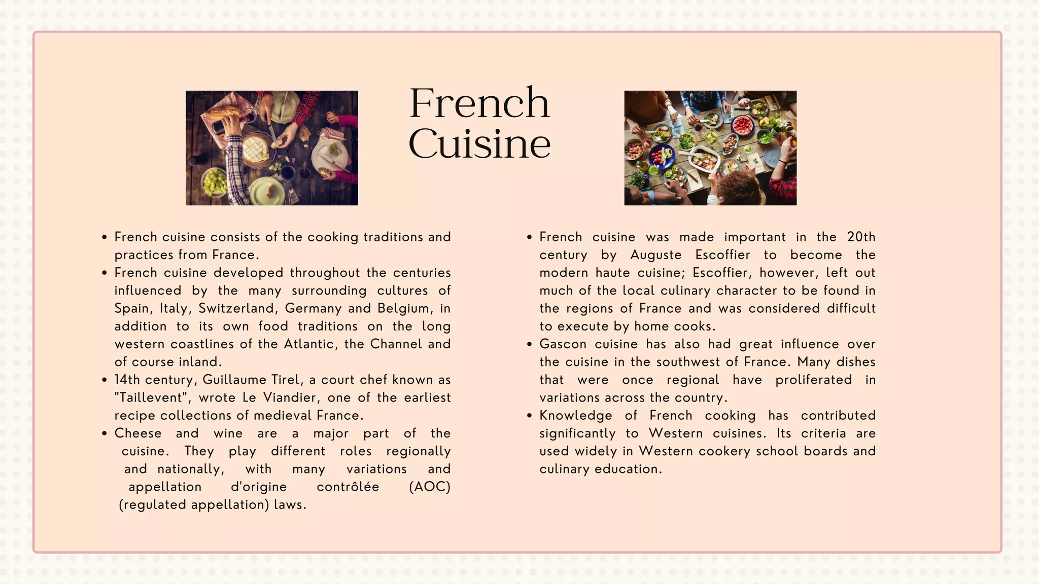 French Cuisine | PPT