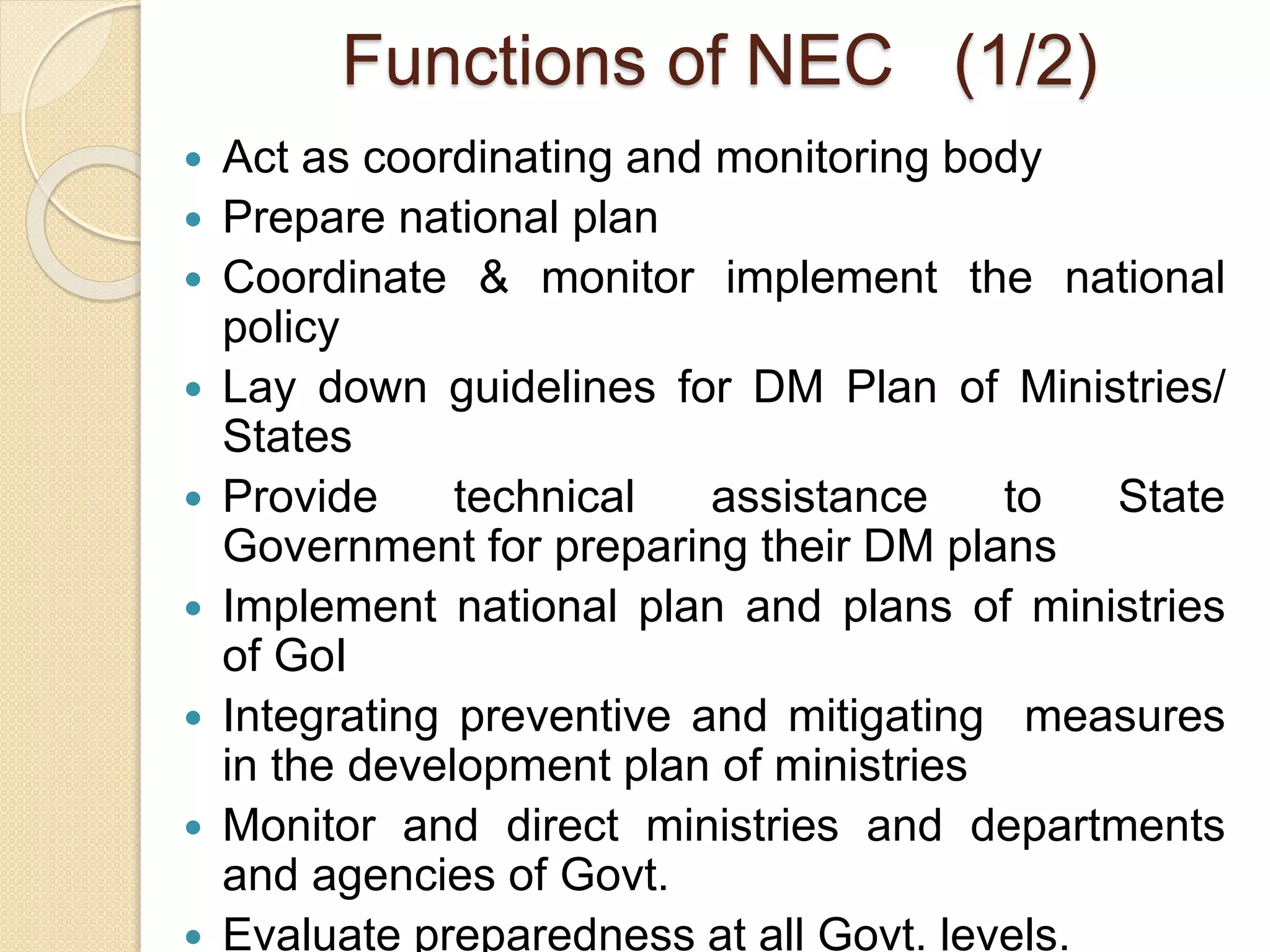 ORC, DM act and DM mechanism in Odisha | PPTX