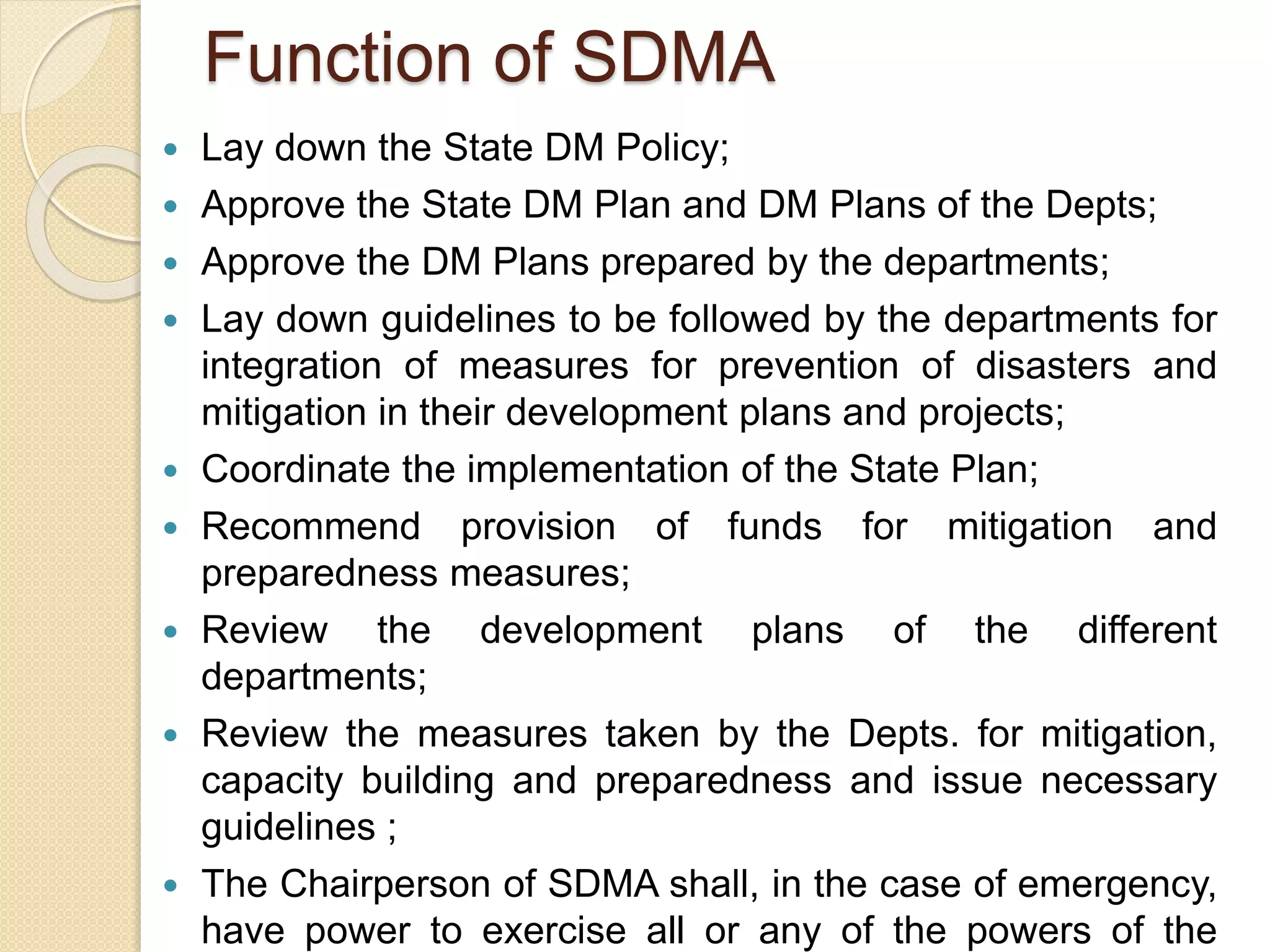 ORC, DM act and DM mechanism in Odisha | PPTX
