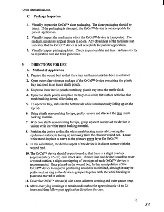 Orcel instructions for use | PDF