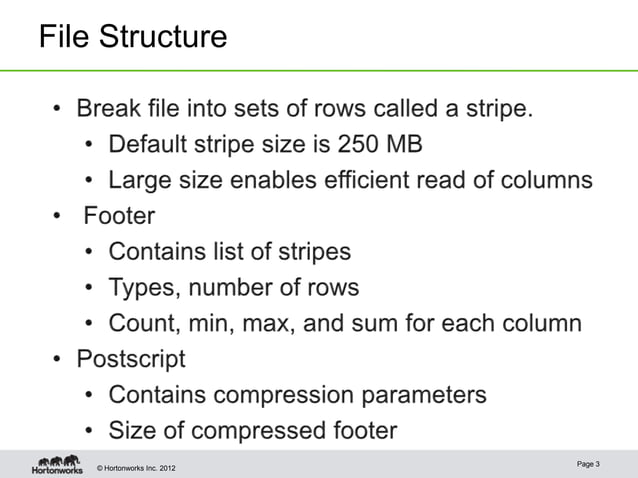 ORC File Introduction | PPT