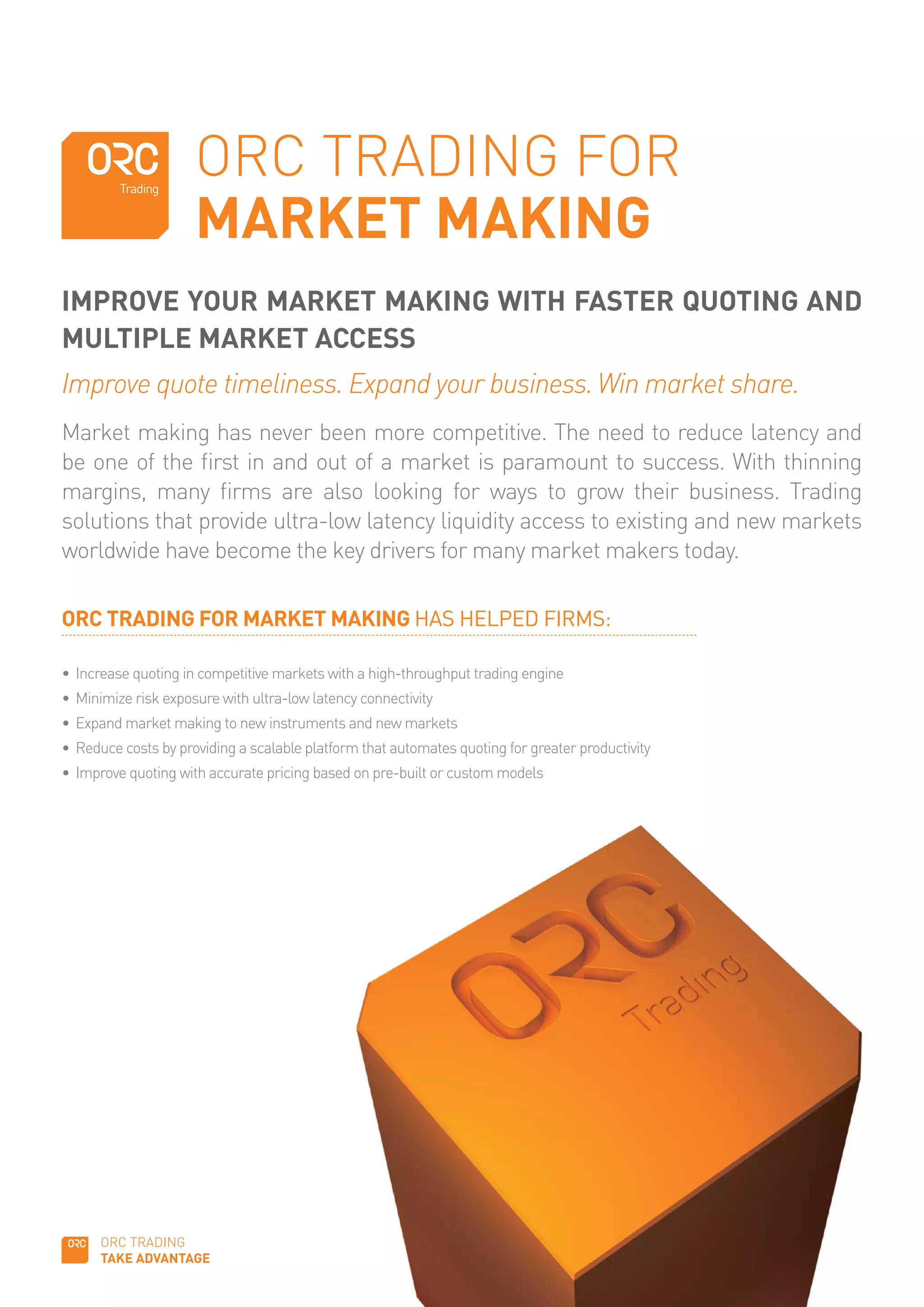 Orc For Market Making | PDF