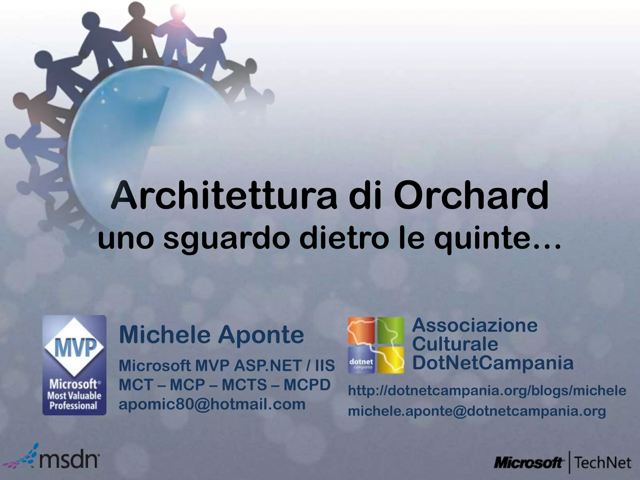 Orchard CMS: architettura | PPTX
