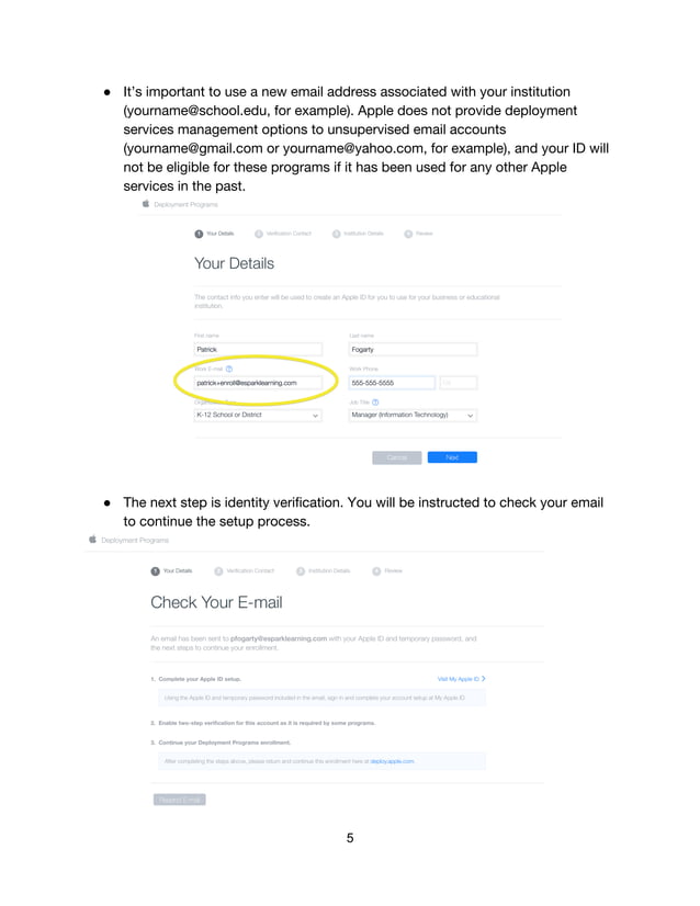 Orchard dep self enrollment guide | PDF