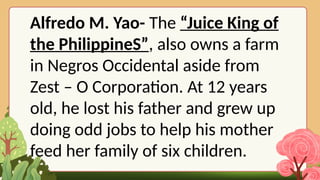 Successful Orchard Growers in the Philippines | PPTX