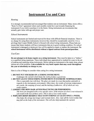 Orchestra handbook | PDF