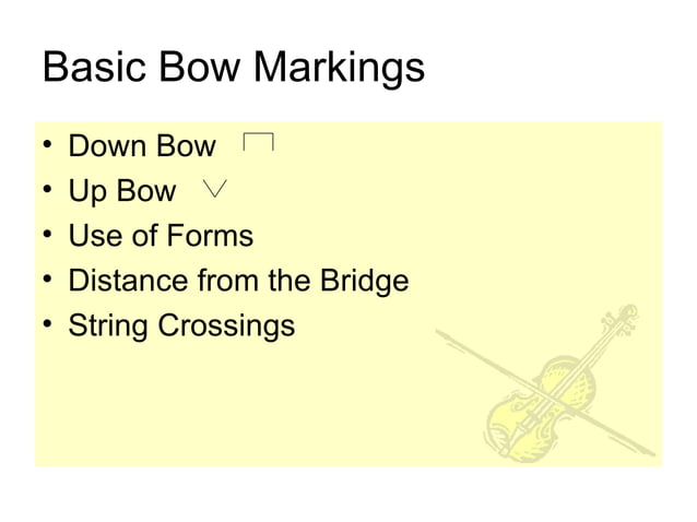 Orchestral Bowings | PPT